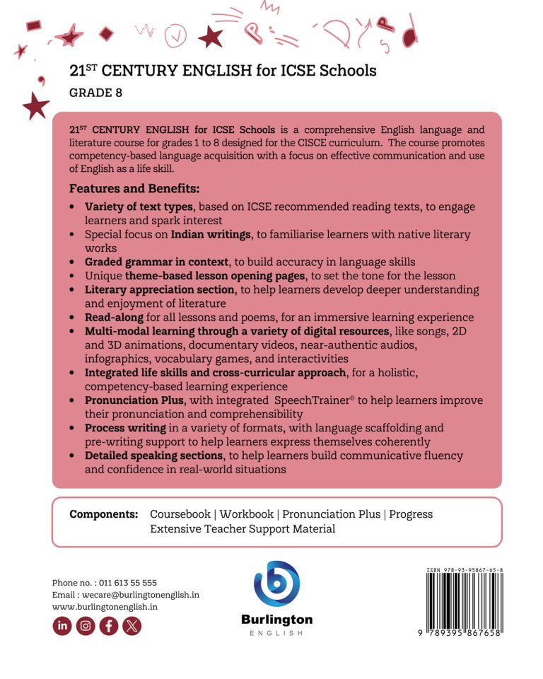 21st CENTURY ENGLISH For ICSE Schools Grade 8