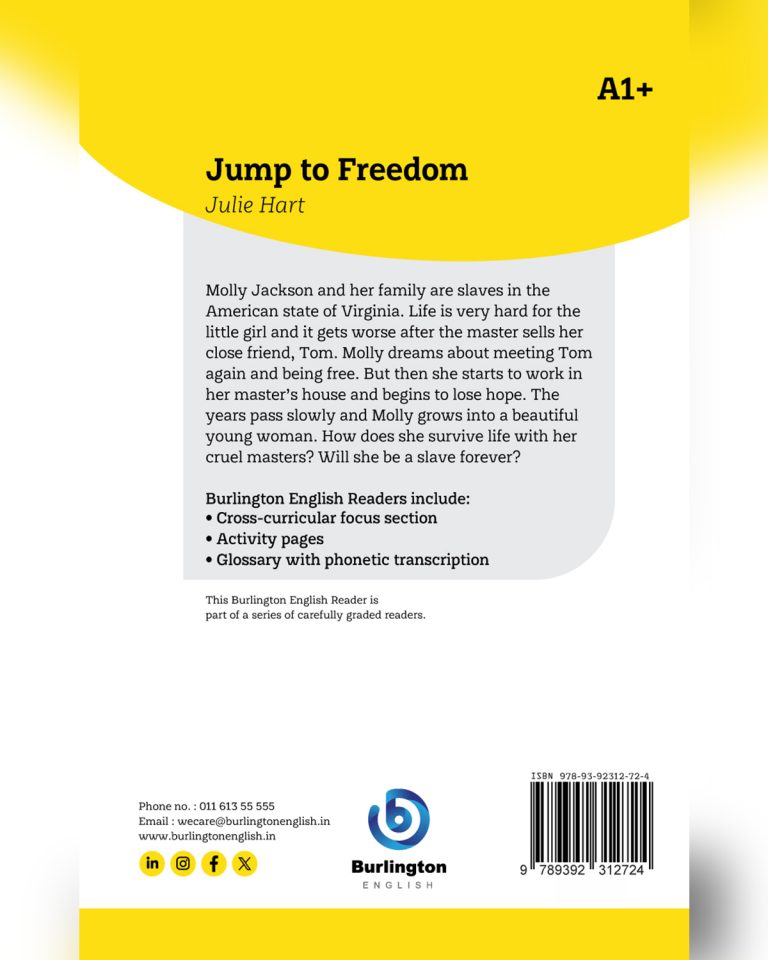 Jump to Freedom by Julie Hart - Reader Book For Grade 4