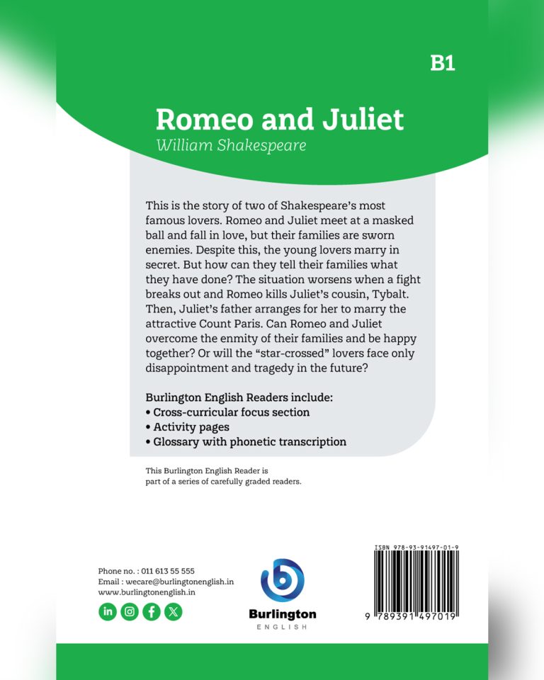 Romeo and Juliet by William Shakespeare - Reader Book For Grade 6