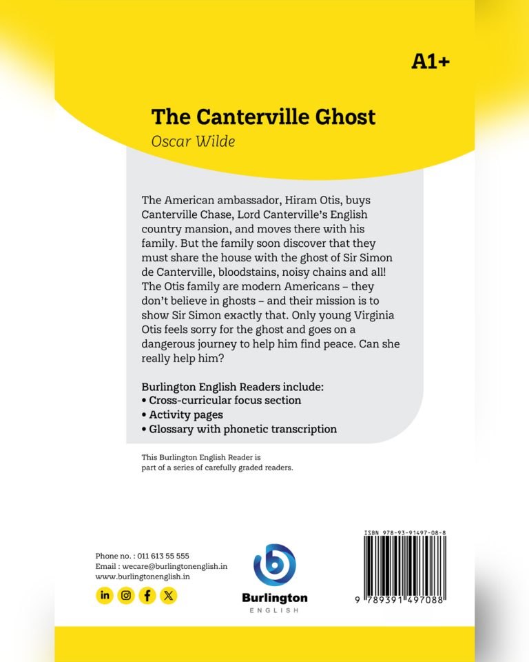 The Canterville Ghost by Oscar Wilde - Reader Book For Grade 3